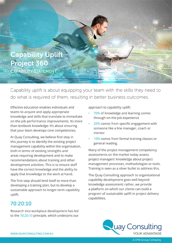 Capability Statements | Project Management Consultants | Quay ...